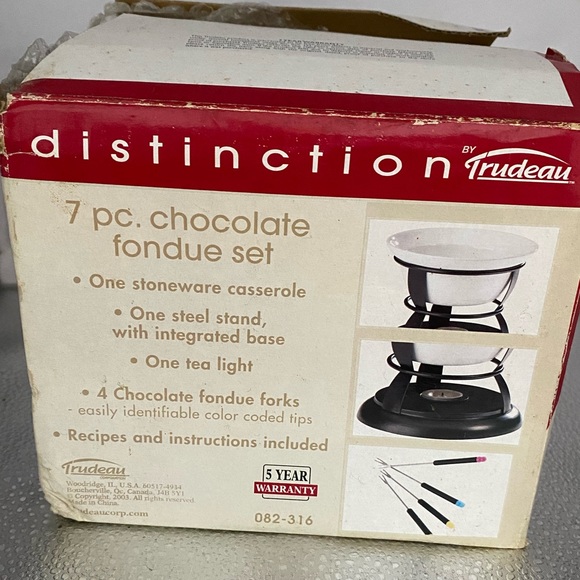 Trudeau | Kitchen | Chocolate Fondue 7 Piece Set Vintage | Poshmark